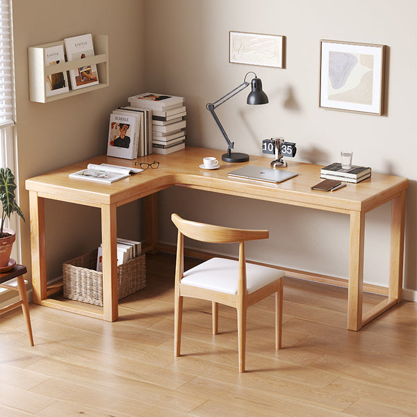 Perdue Minimalist Solid Wood Multi-Purpose Corner Desk/Gaming Desk/Stu ...