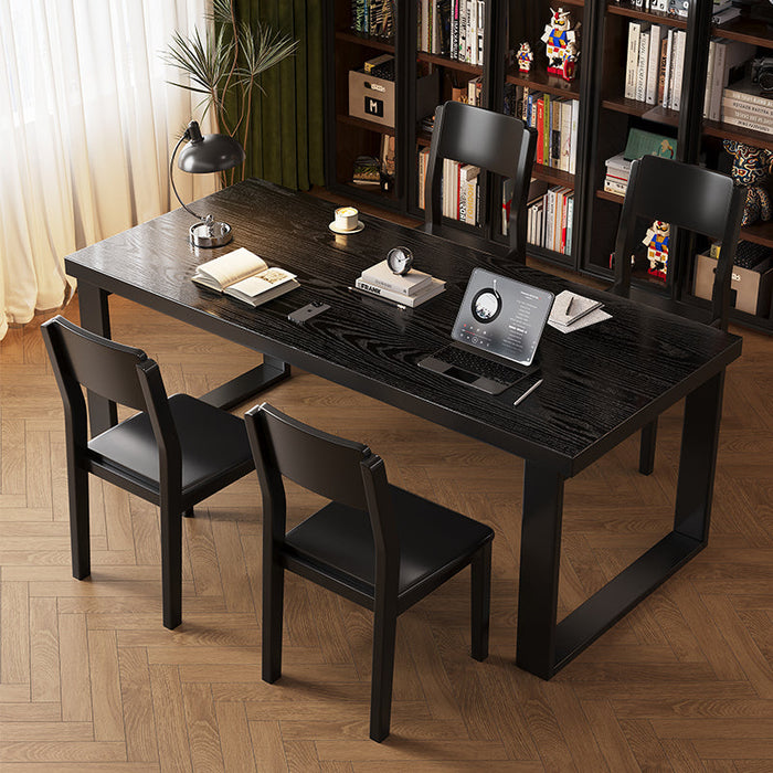 Zaheer Minimalist Multi-Purpose Solid Timber Study Desk 180cm/200cm ...