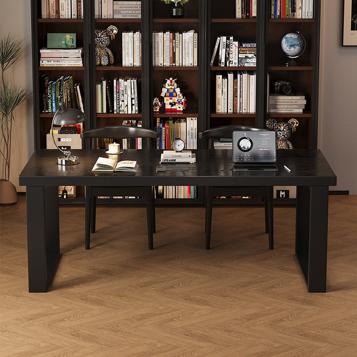 Zaheer Minimalist Multi-Purpose Solid Timber Study Desk 180cm/200cm ...