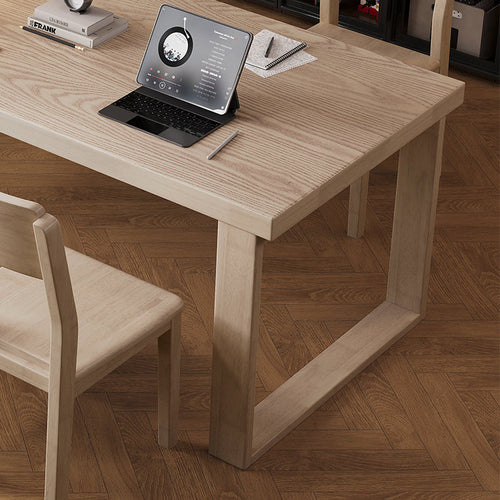 Zaheer Minimalist Multi-Purpose Solid Timber Study Desk 180cm/200cm ...