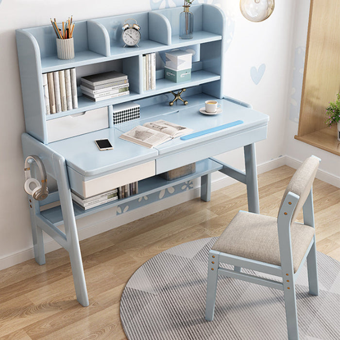 Kids Study Desk Chair Avelinn Study Desks/Solid Wood Study Desk with S ...