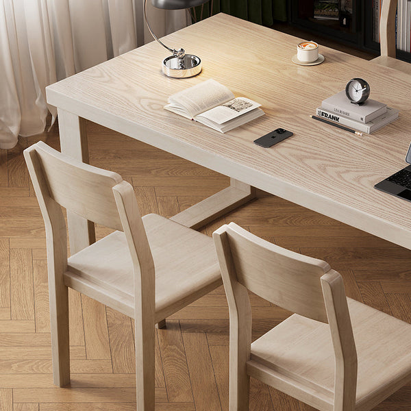 Zaheer Minimalist Multi-Purpose Solid Timber Study Desk 180cm/200cm ...