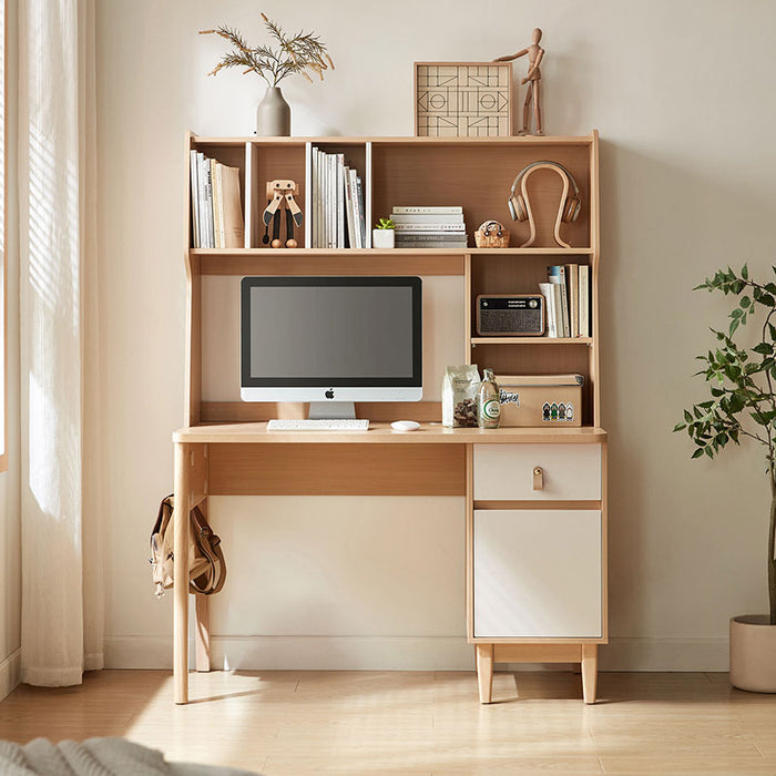 Blake 1.2m Single Office Desk/Computer Table Set With Drawer/Bookcase ...
