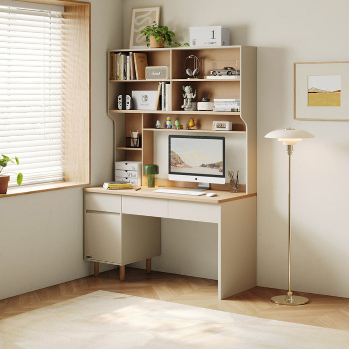 Chad 1.2m/1.4m Single Office Desk/Computer Table Set With Drawer/Bookc ...