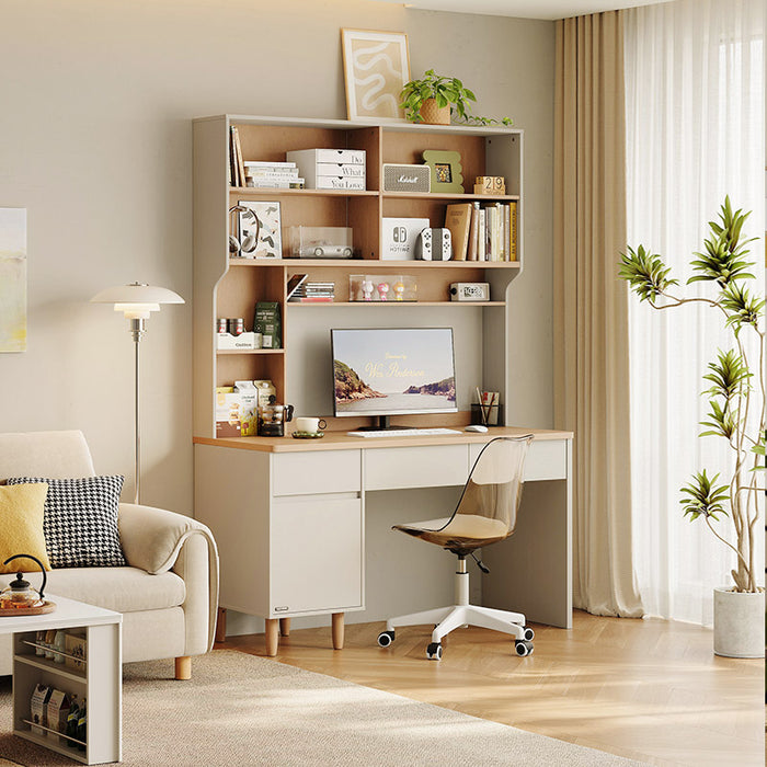 Chad 1.2m/1.4m Single Office Desk/Computer Table Set With Drawer/Bookc ...