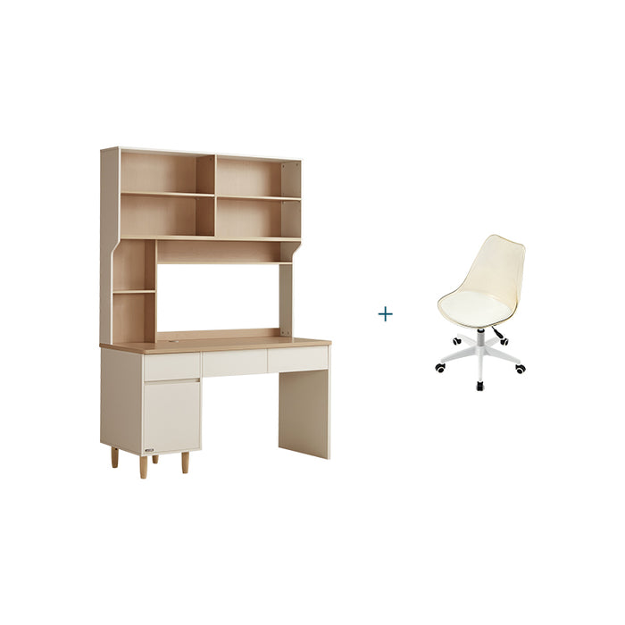 Chad 1.2m/1.4m Single Office Desk/Computer Table Set With Drawer/Bookc ...