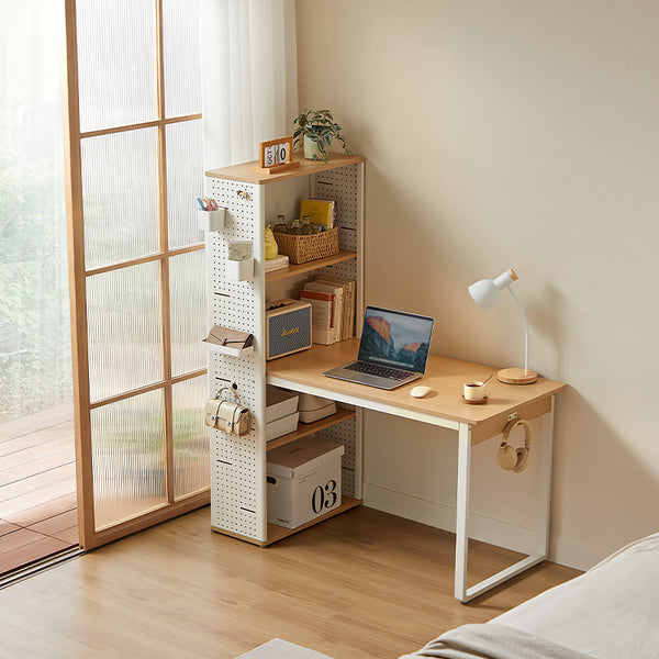 Beverly Carbon Steel Study Desk/Computer Table Set with Chair/Bookcase ...