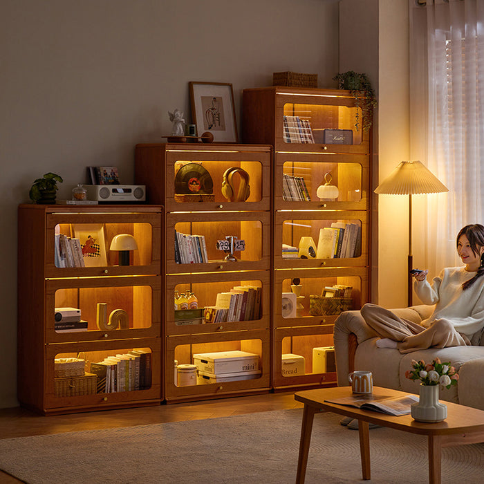 Veronica 0.6m/0.8m Floor-standing Floor Bookcase Bookshelf/Storage Rac ...