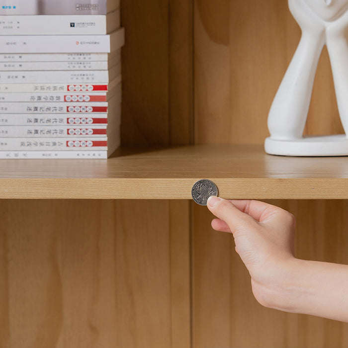 Eugene FAS-Graded Solid Ash Wood Bookcase Modular Display Shelf & Stor ...