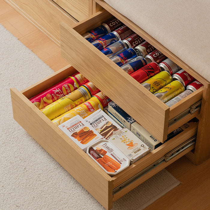 Eugene FAS-Graded Solid Ash Wood Bookcase Modular Display Shelf & Stor ...