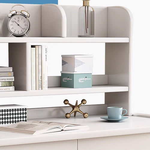 Ave Solid Wood Study Desk with Shelf and Drawers/Bookcase/Rubberwood/W ...