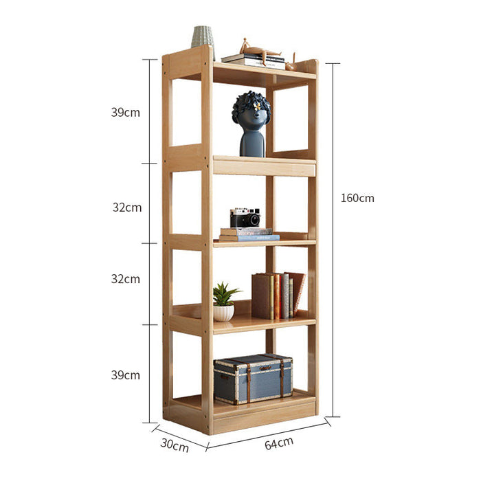 Solid Wood Book Shelf/ Bookcase/Showcase/Natural Wood Color – OZ Study ...